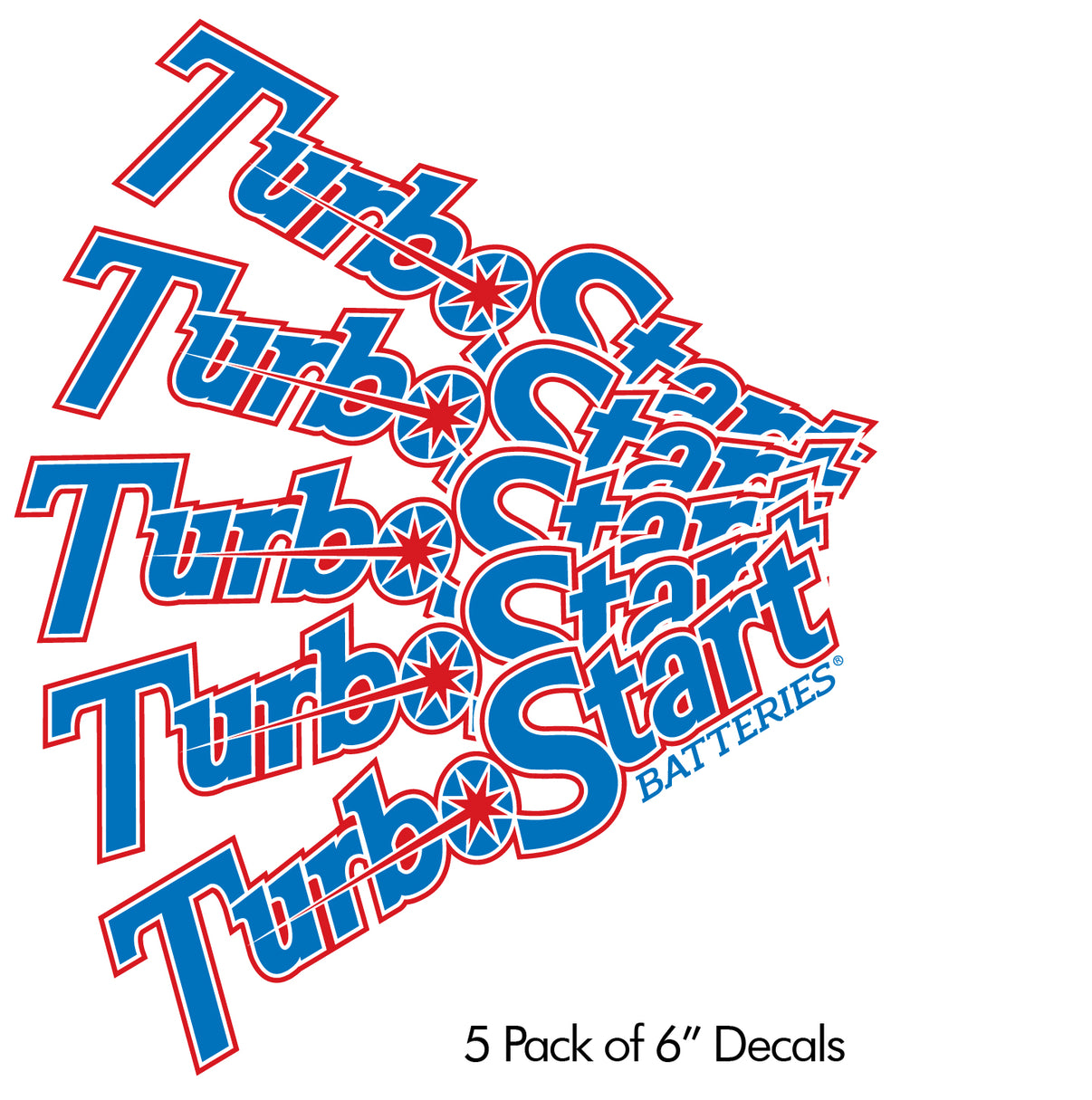 6" Decal Pack – Turbostart Batteries